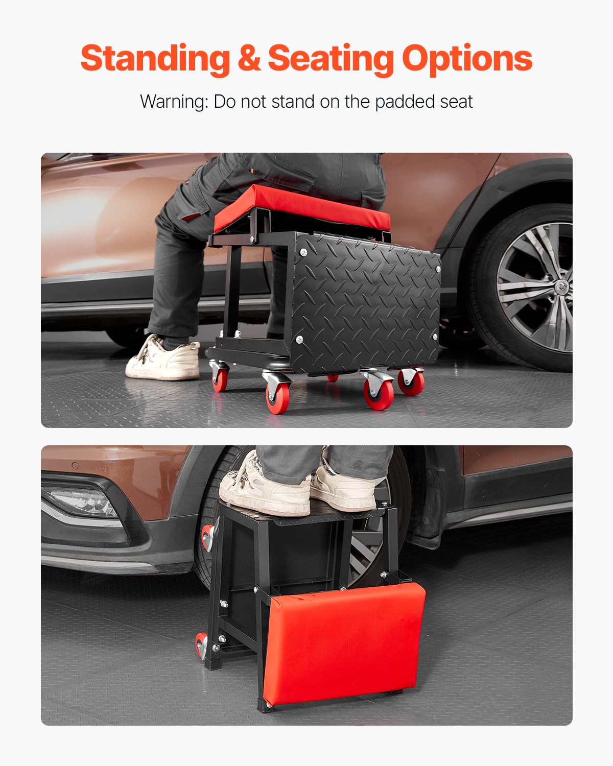 Swivel Workshop Seat VEVOR Shop Stool With Backrest - Pneumatic ...