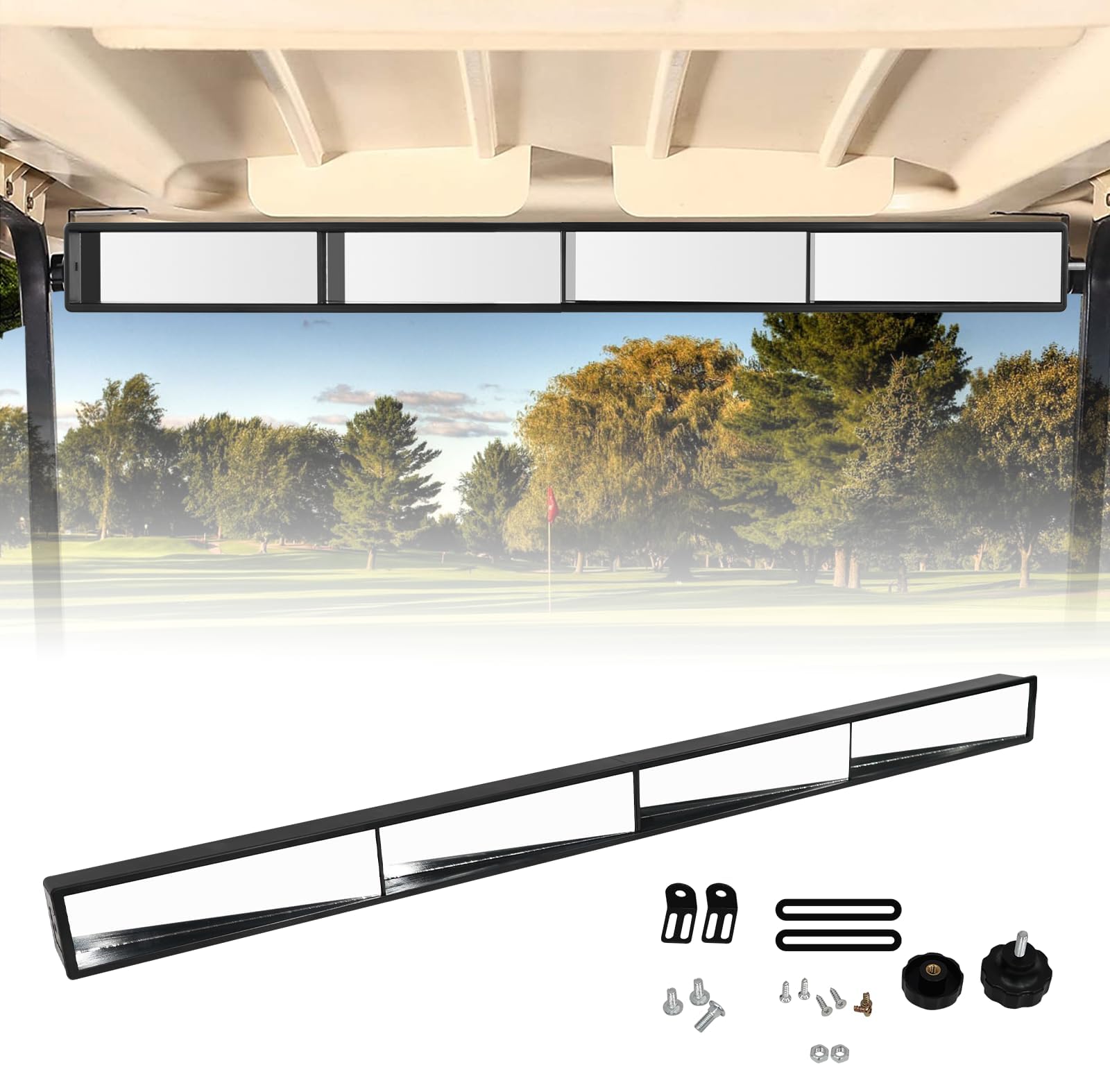 Amazon.com: Cartalia Universal Golf Cart 4 Panel Rear View Mirror for ...