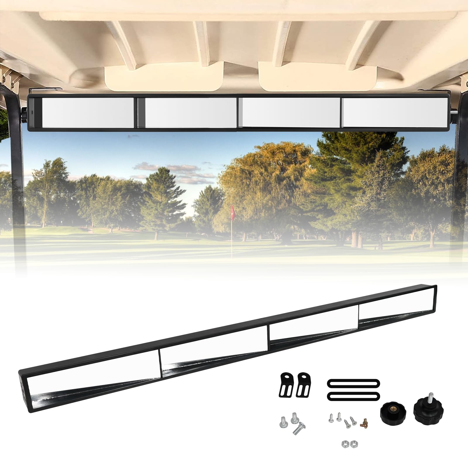 Snapklik.com : Cartalia Universal Golf Cart 4 Panel Rear View Mirror ...