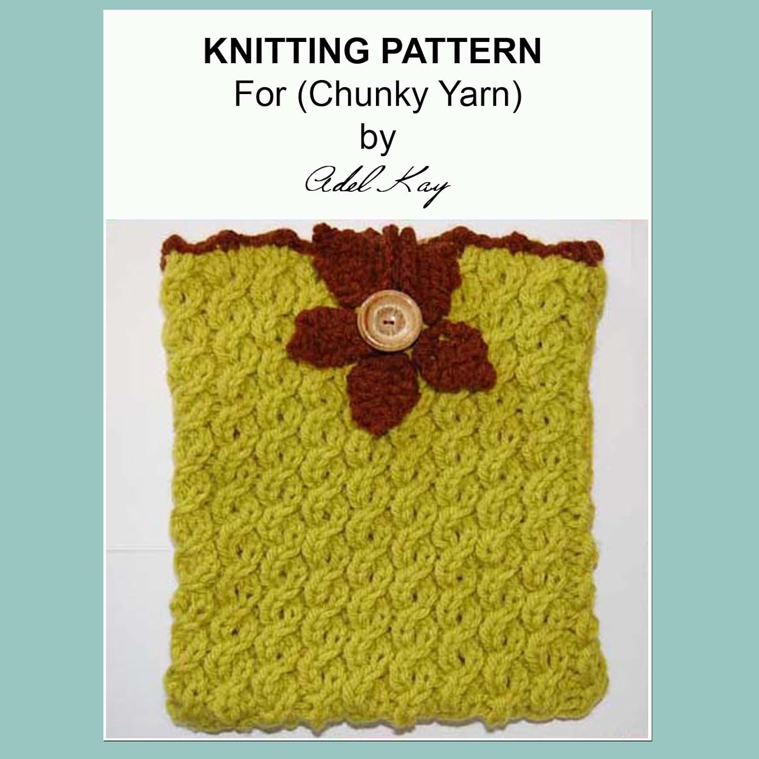 Iris eReader Cosy Holder Bag Case to fit IPAD Cable Lace Edging Chunky ...