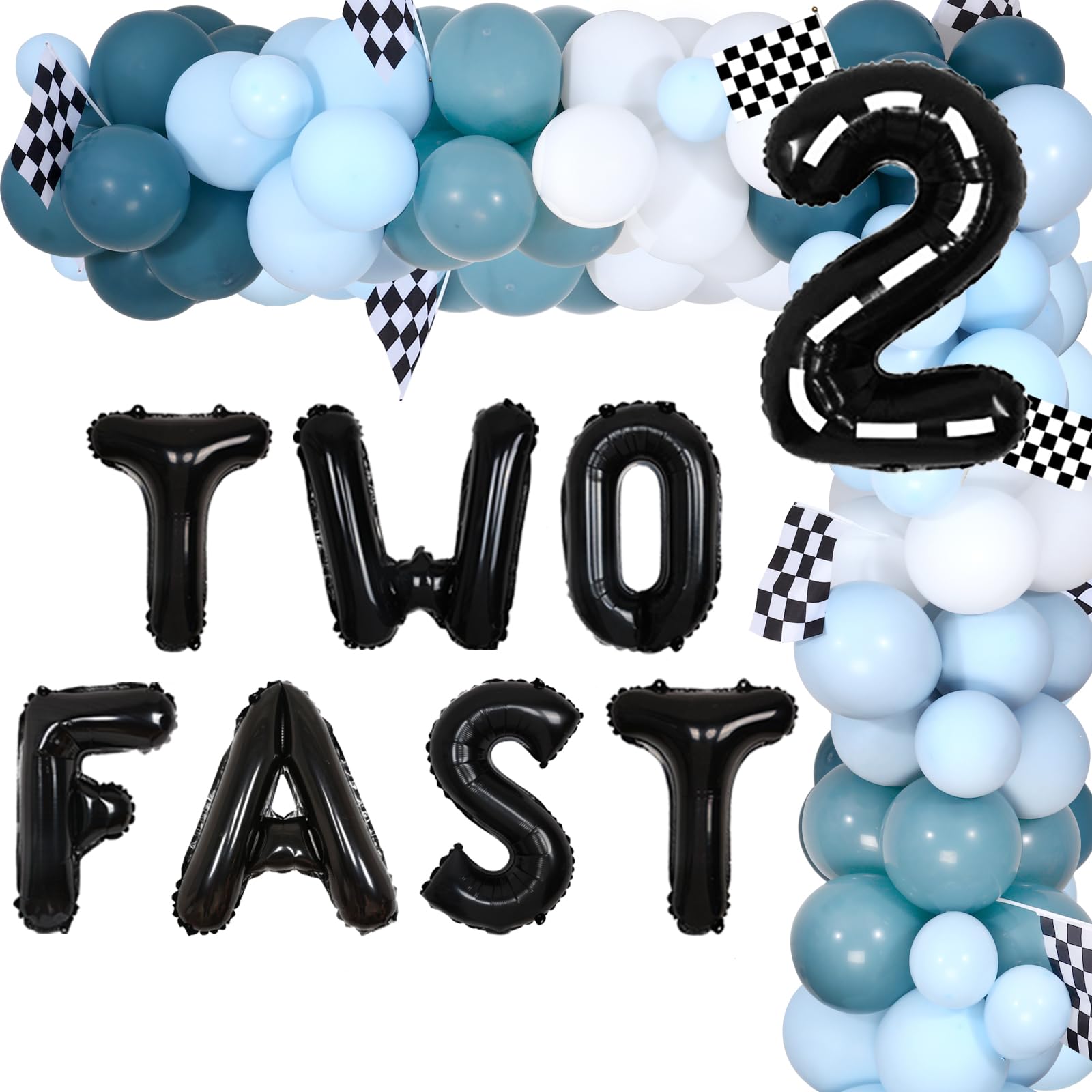 Two Fast Two Curious Balloon Kit Two Fast Two Curious Birthday ...