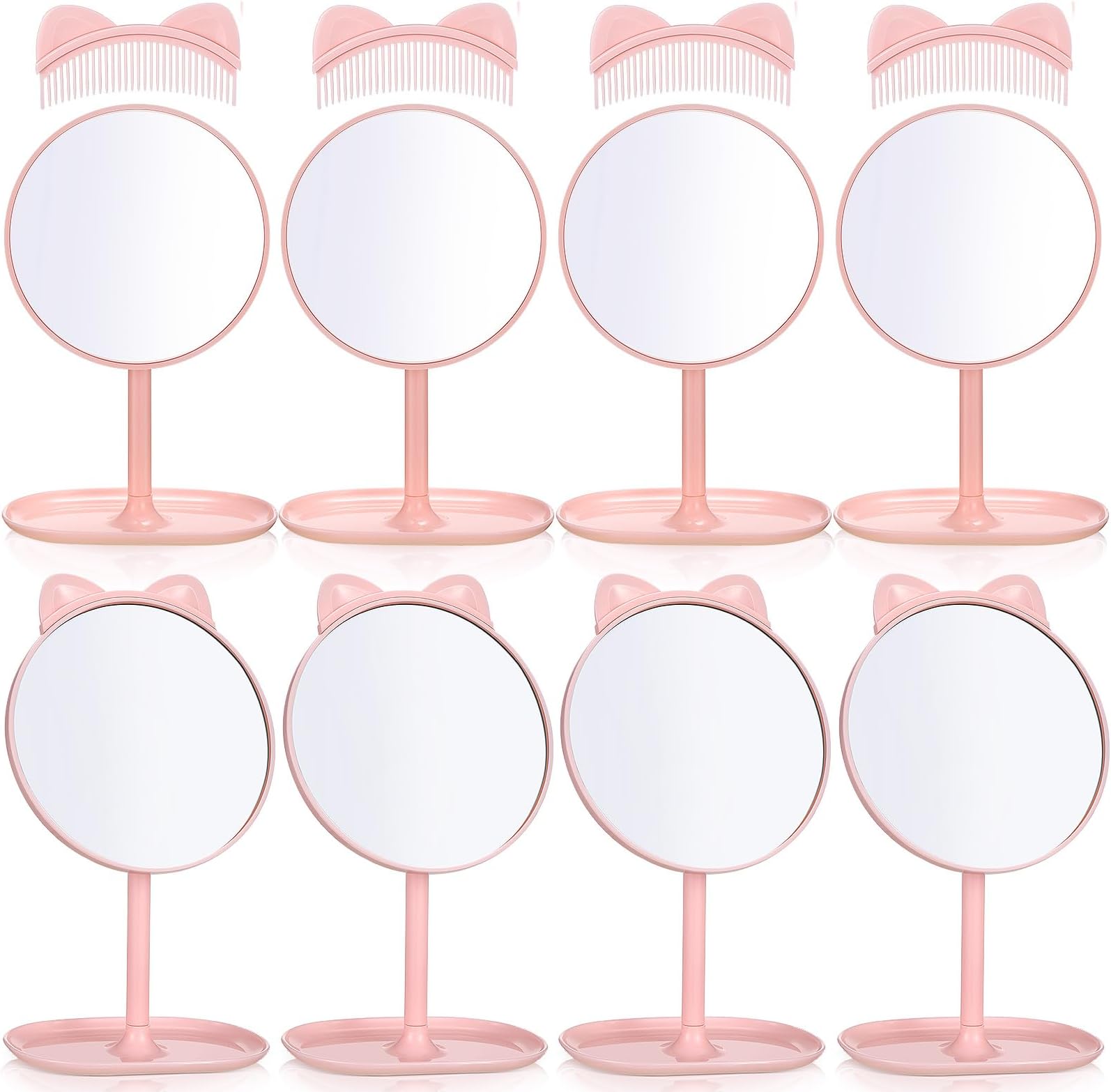 Amazon.com : CroBlissful 8 Pcs Spa Party Supplies Mirror Pink for ...