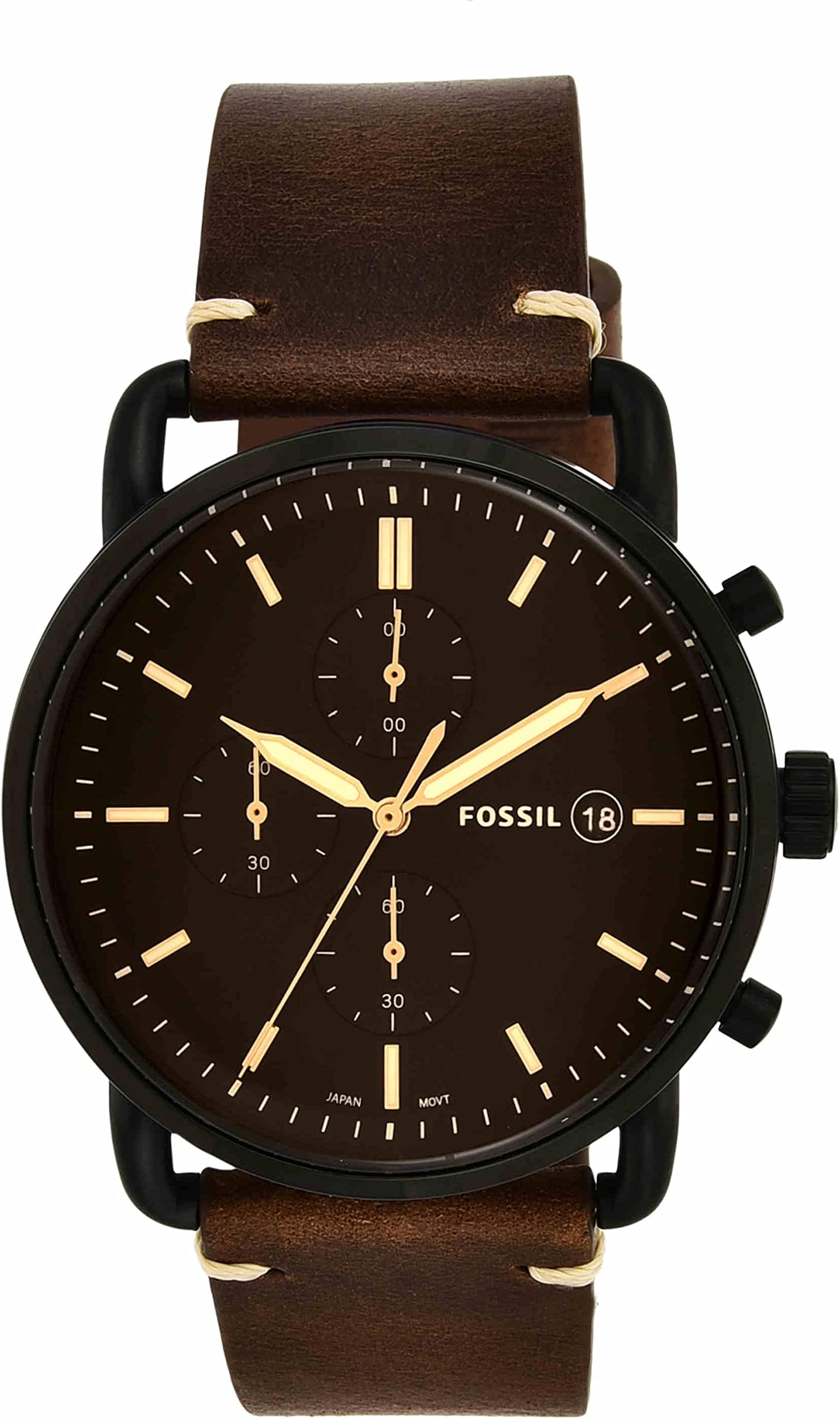 Fossil Watch for Men Machine, Quartz Chronograph Movement, 42 mm Black ...