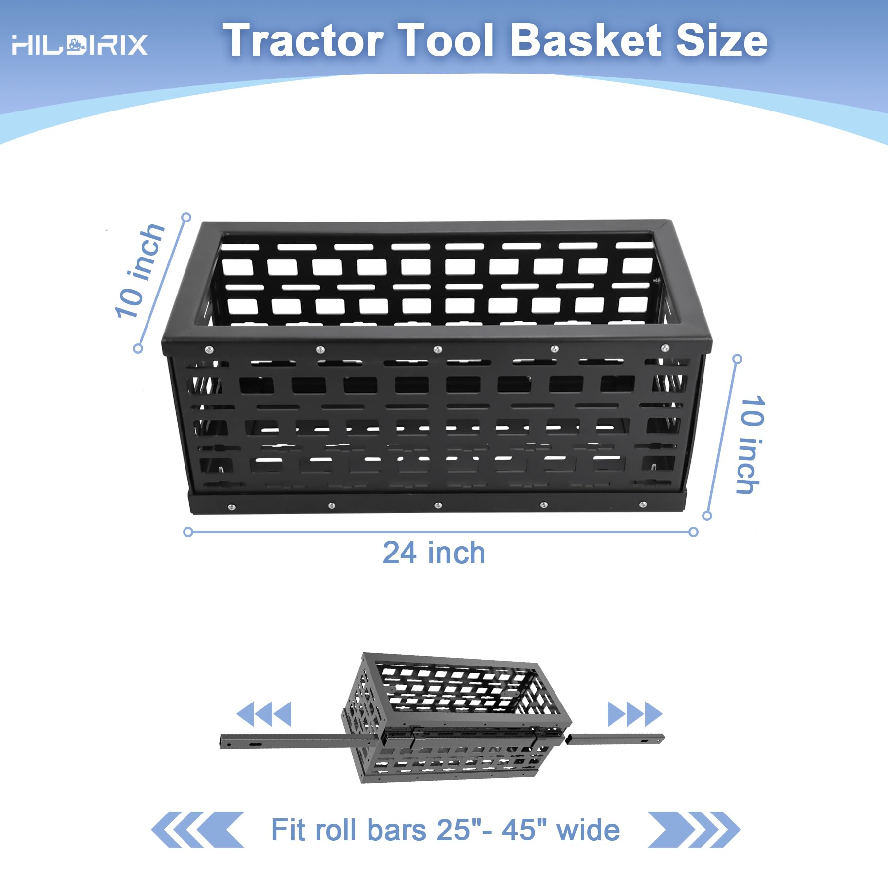 HILDIRIX Universal Tractor Tool Tray with Multi-Function Implement ...