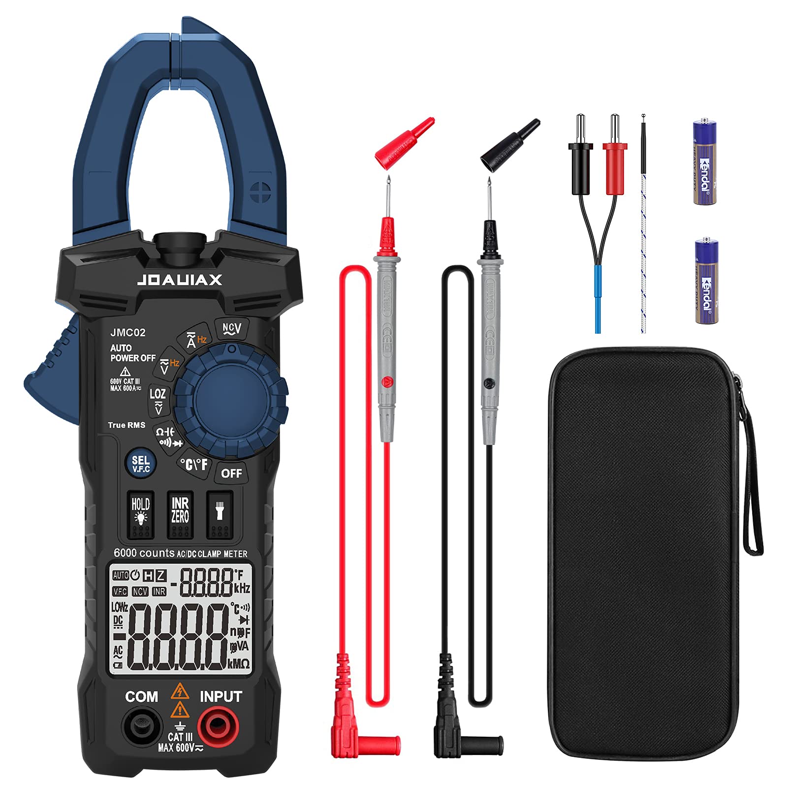 Buy JOAUIAX 2021 New Digital Clamp Meter 6000 Counts Auto Range TRMS Multimeter Tester 600A AC buy-joauiax-2021-new-digital-clamp-meter-6000-counts-auto-range-trms-multimeter-tester-600a-ac