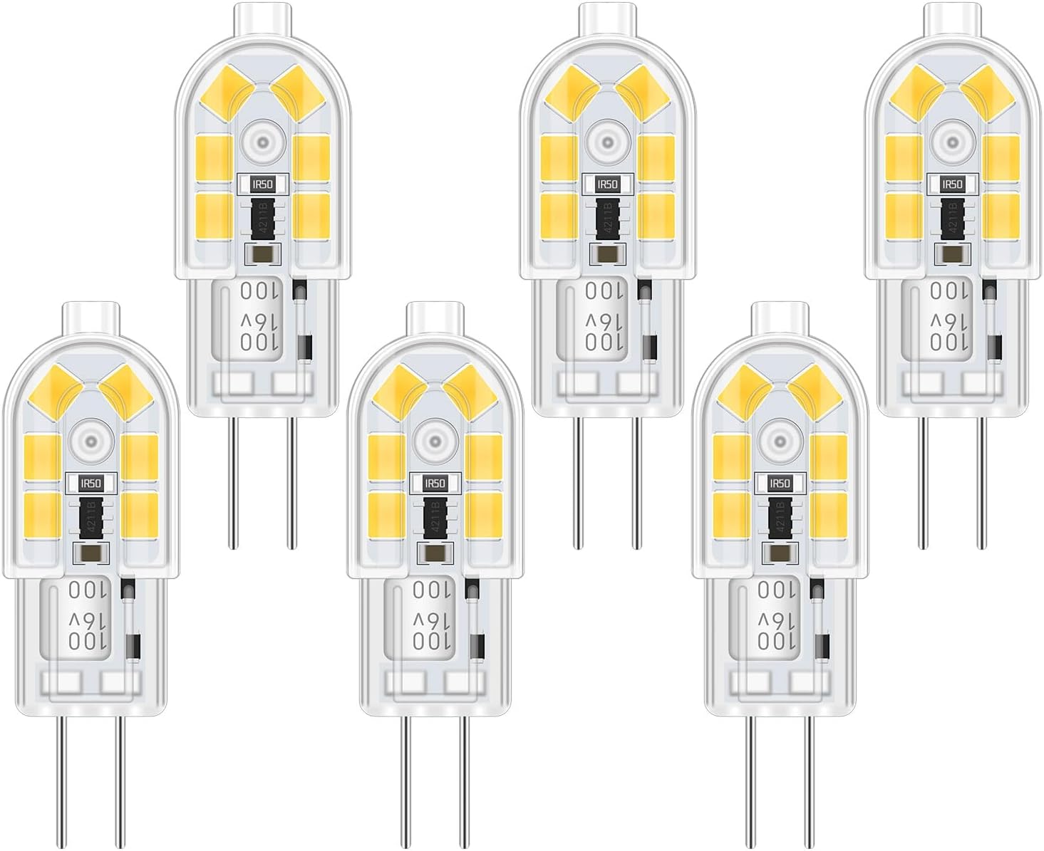 Capsule G4 LED 2W 12V Light Bulbs Cool White 6000K 200LM, Bi Pin G4 10W ...