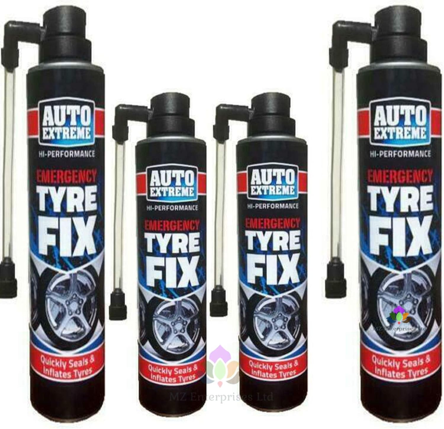 ? H-Z 300ML QUICK FIX CAR ECEMERGENCY FLAT TYRE INFLATE PUNCTURE REPAIR ...