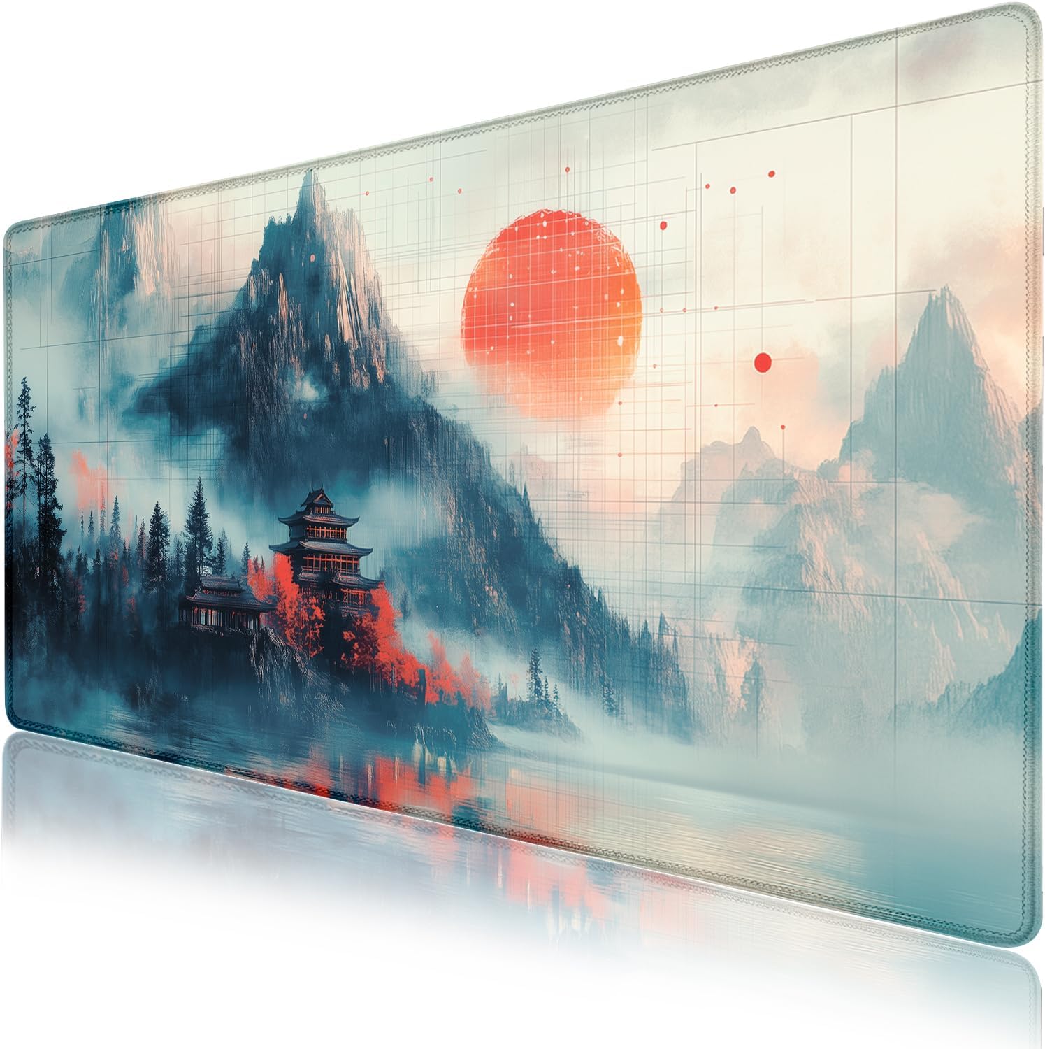 Amazon.com: Extra Large Japanese Gaming Mouse Pad for Computer, Laptop ...
