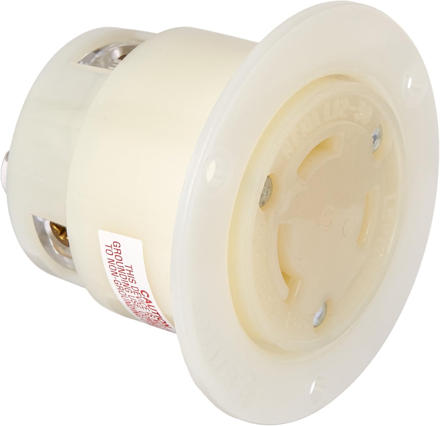 Leviton 2686 30 Amp, 480 Volt- 3PY, Flanged Outlet Locking Receptacle ...