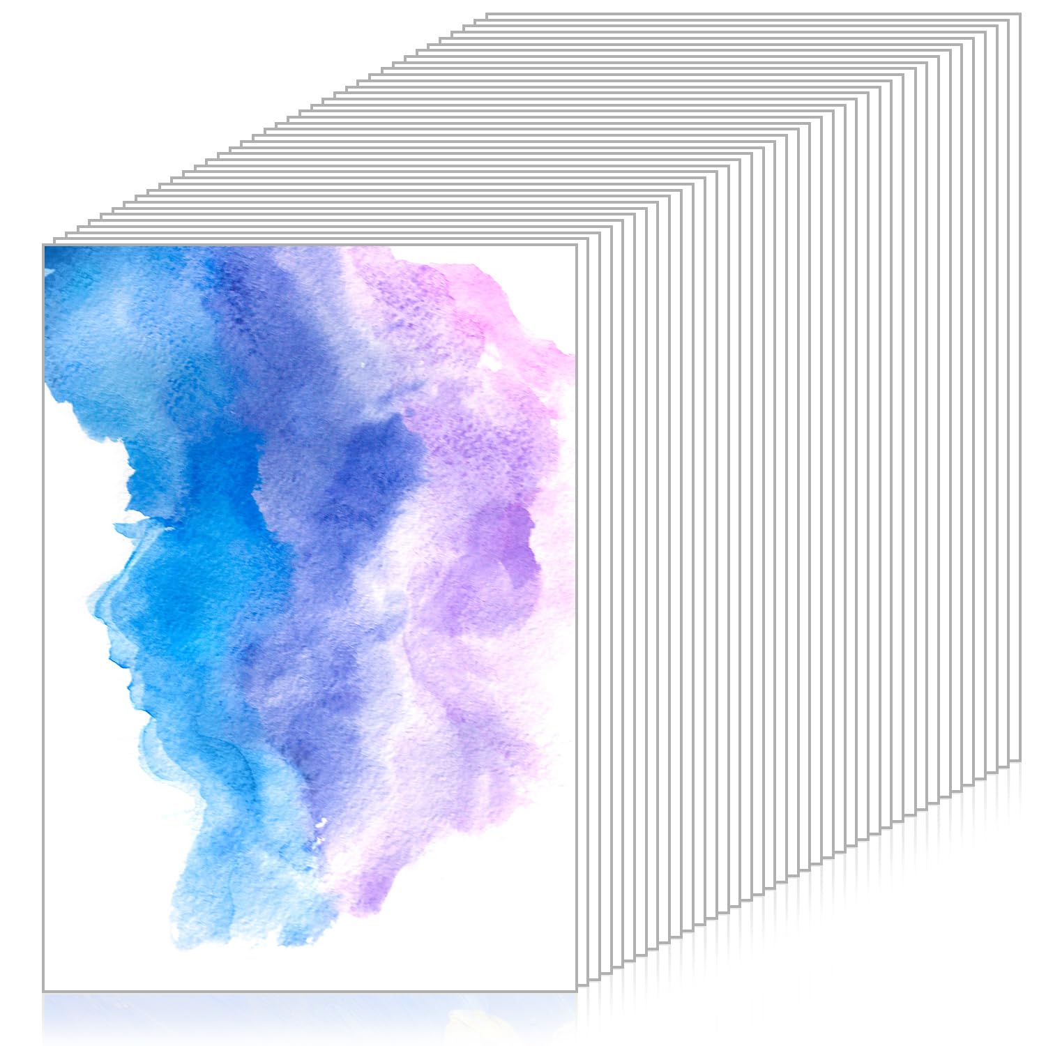 Amazon.com: 120 Sheets Watercolor Paper, 140 lb/300 GSM White Cold ...