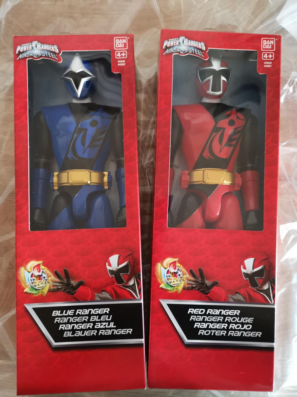 Power Rangers Ninja Steel Blue and Red Ranger 30 cm Boys and Girls ...