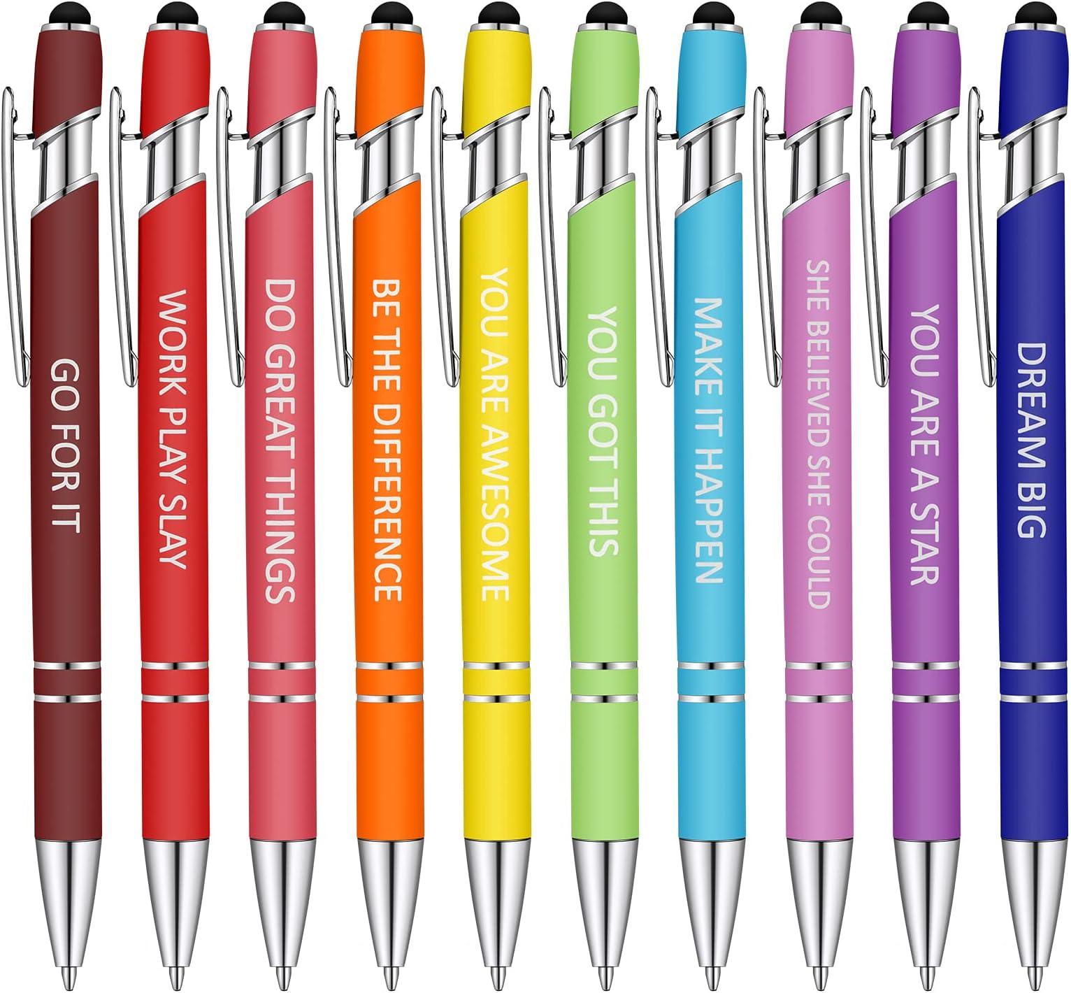 Amazon.com : Outus 100 Pcs Teacher Appreciation Pens with Stylus Tip ...