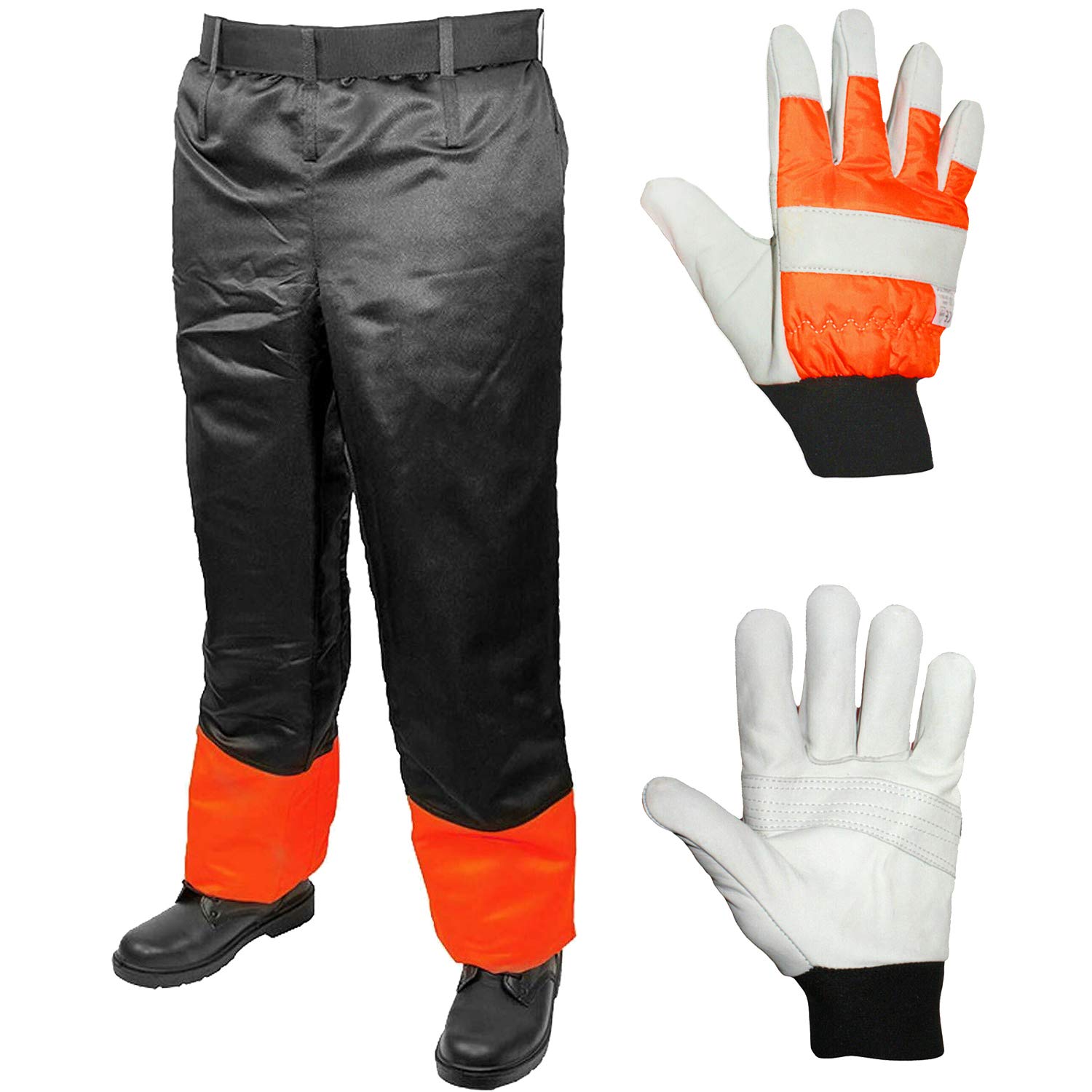 SPARES2GO Chainsaw Safety Seatless Chaps Forestry Trousers (One Size ...