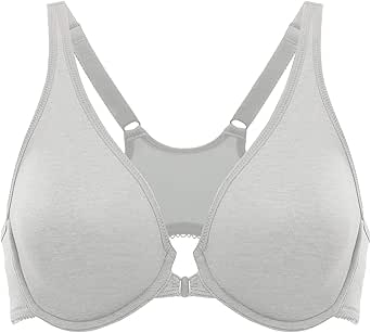 DELIMIRA Women's Unlined Racerback Bra Lace Pattern Underwire Front ...