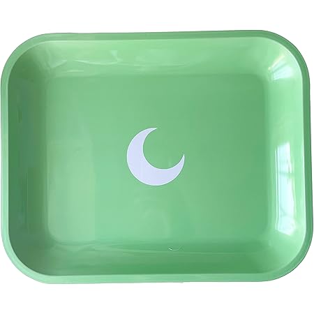 Metal Tray Small White Lightweight Tray - Curved Edges and Smooth ...