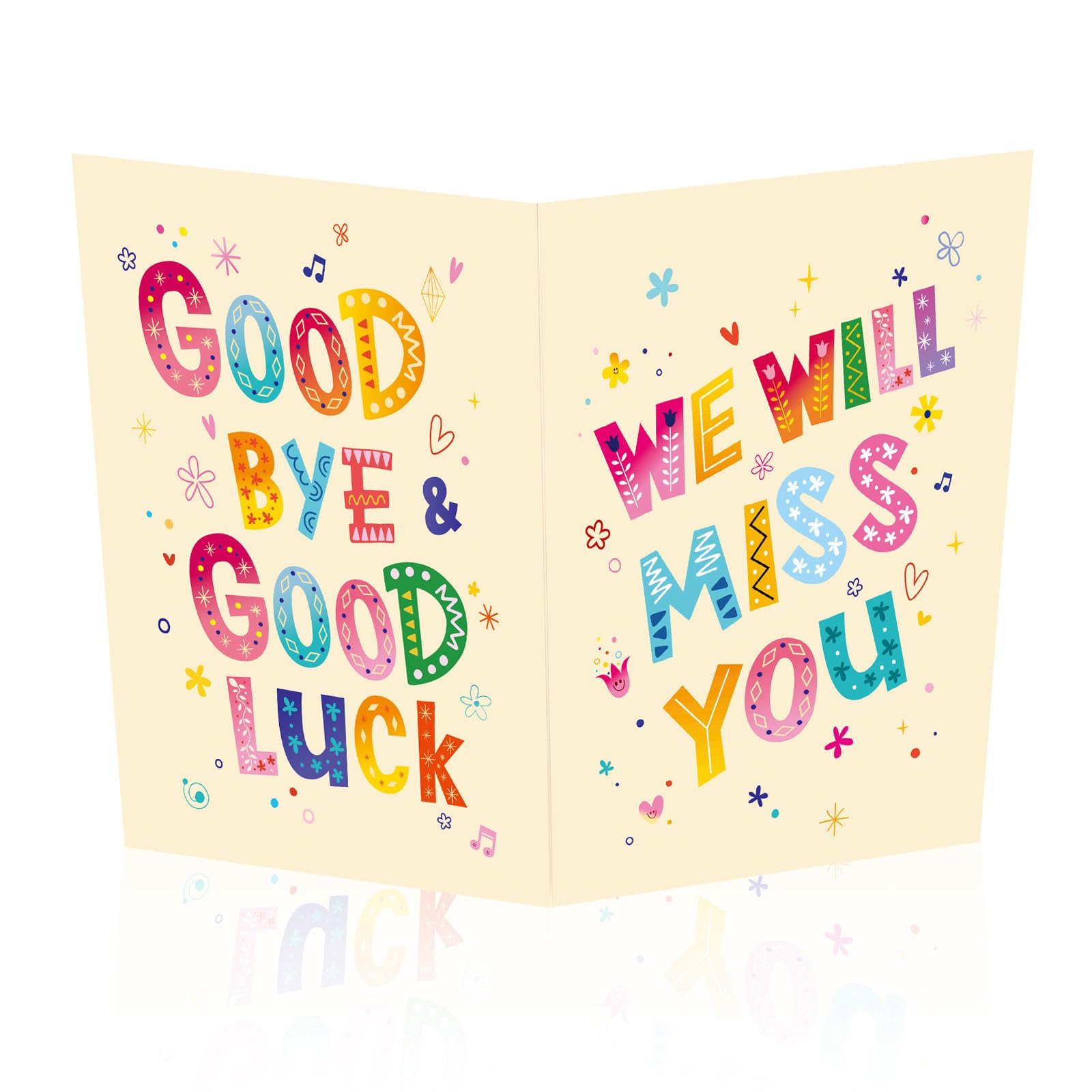 Retirement Cards Elegant Farewell Card With Gold Foil - 5x7 Inch ...