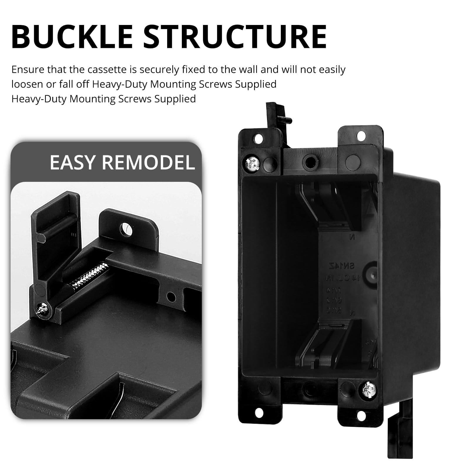 Snapklik.com : TOMSHIELE Old Work 1-Gang Outlet Box, 1-Gang 14 Cu. In ...