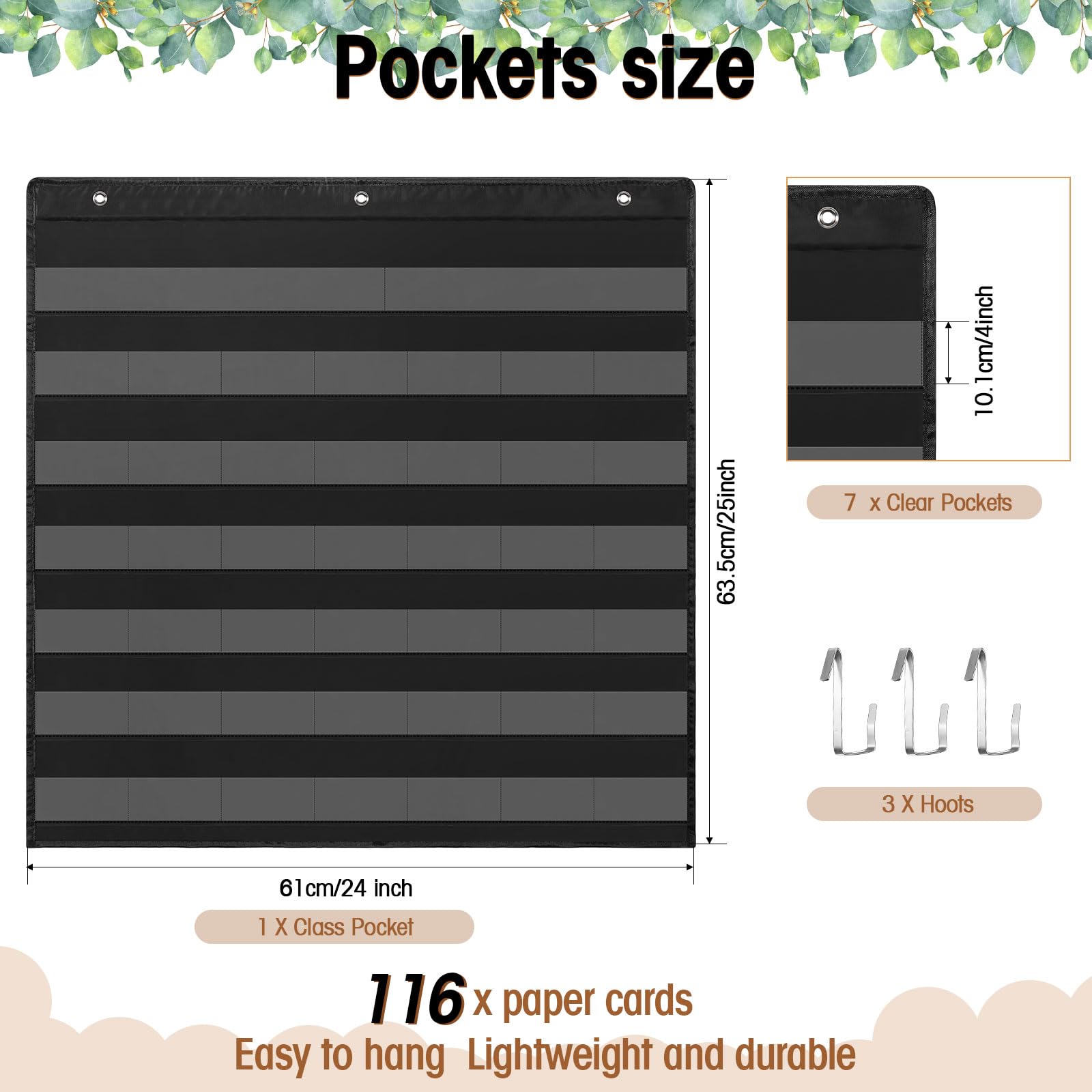 Snapklik.com : Fulmoon Classroom Calendar Pocket Chart Set Calendar ...