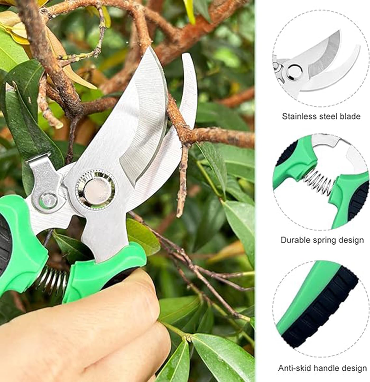 Pruning Shears For Gardening Lothee 4 Pcs Hand Garden Shears Heavy Duty ...
