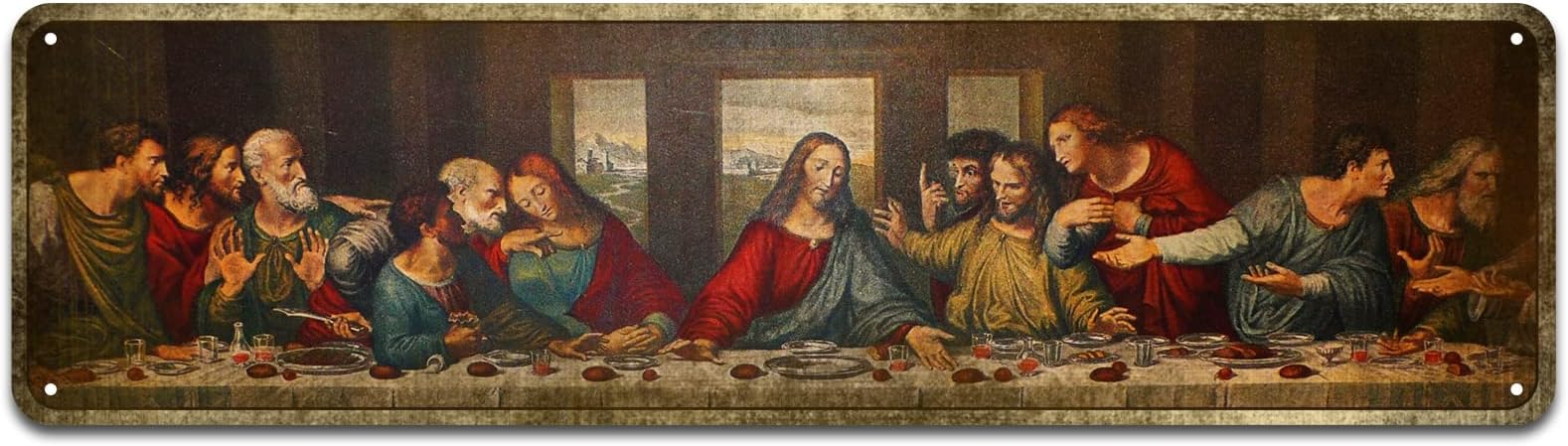 Amazon.com: KooLL The Last Supper - Metal Tin Sign Vintage Chic Art ...