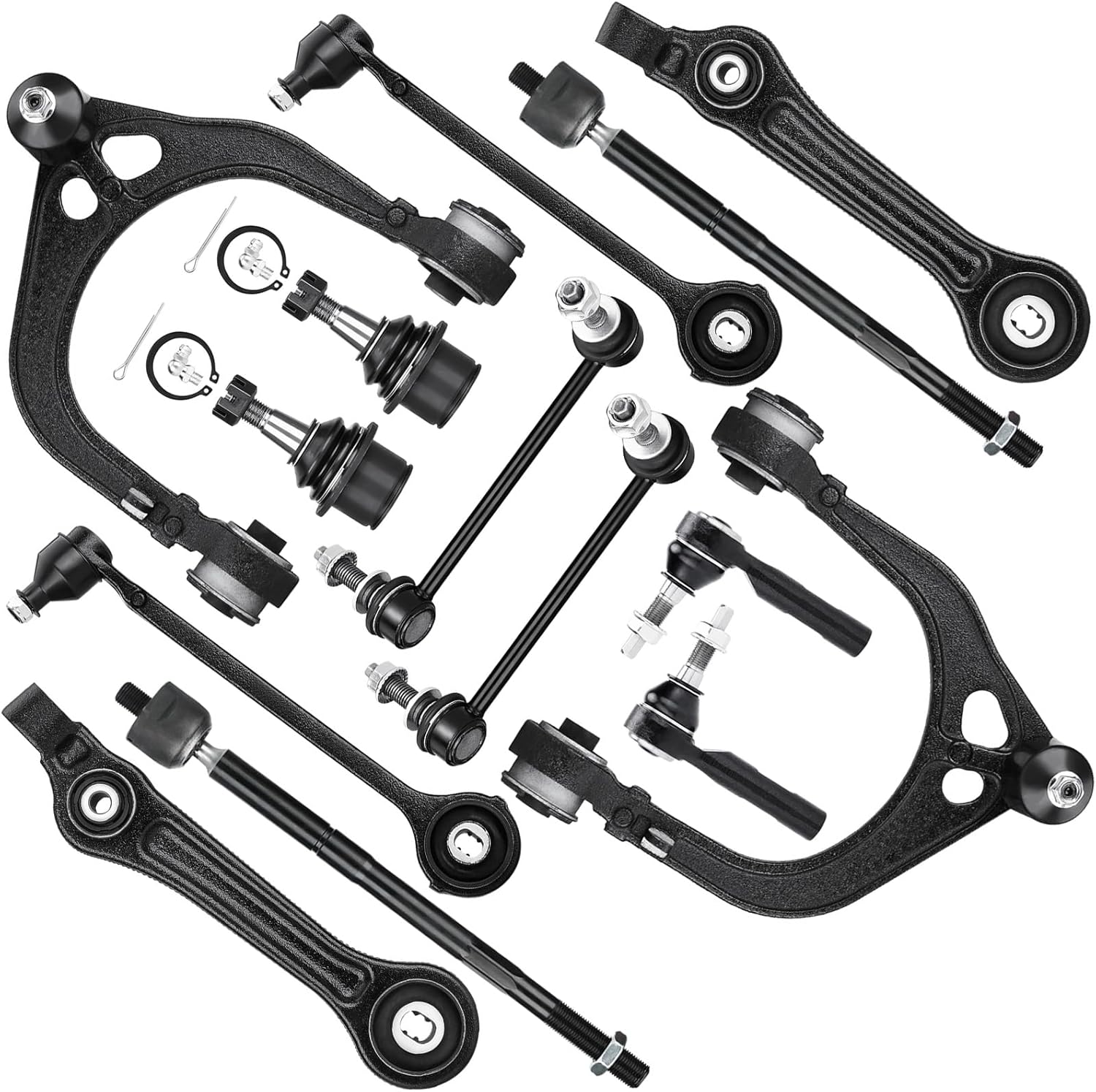 Amazon.com: Front Upper & lower Control Arm Kit with Ball Joint Left ...