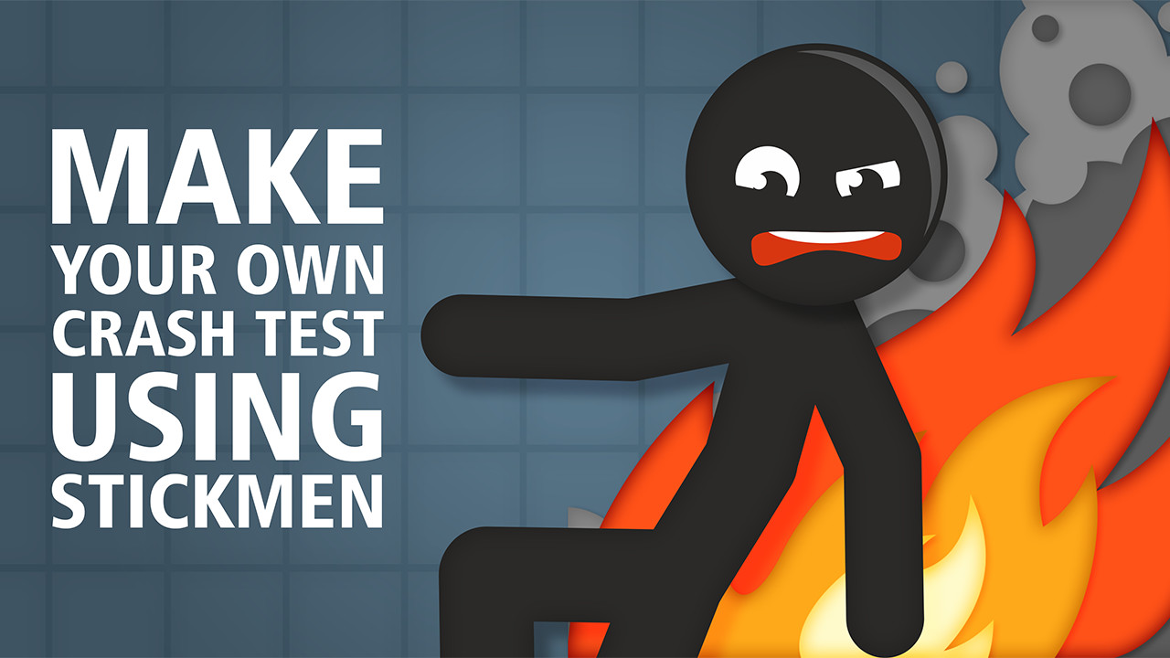 Microwave Stickman Burning: Ragdoll Blast Off Crash Test Simulation ...