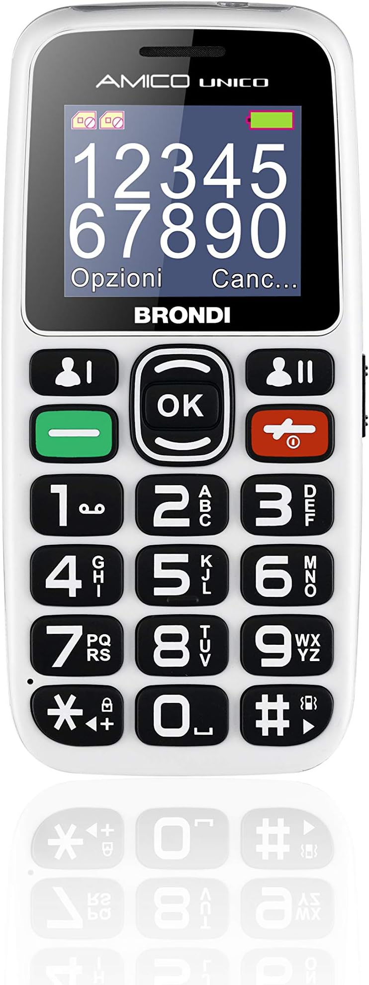 Brondi Telefono Cellulare AMICO STILOSO nero : Amazon.it: Elettronica