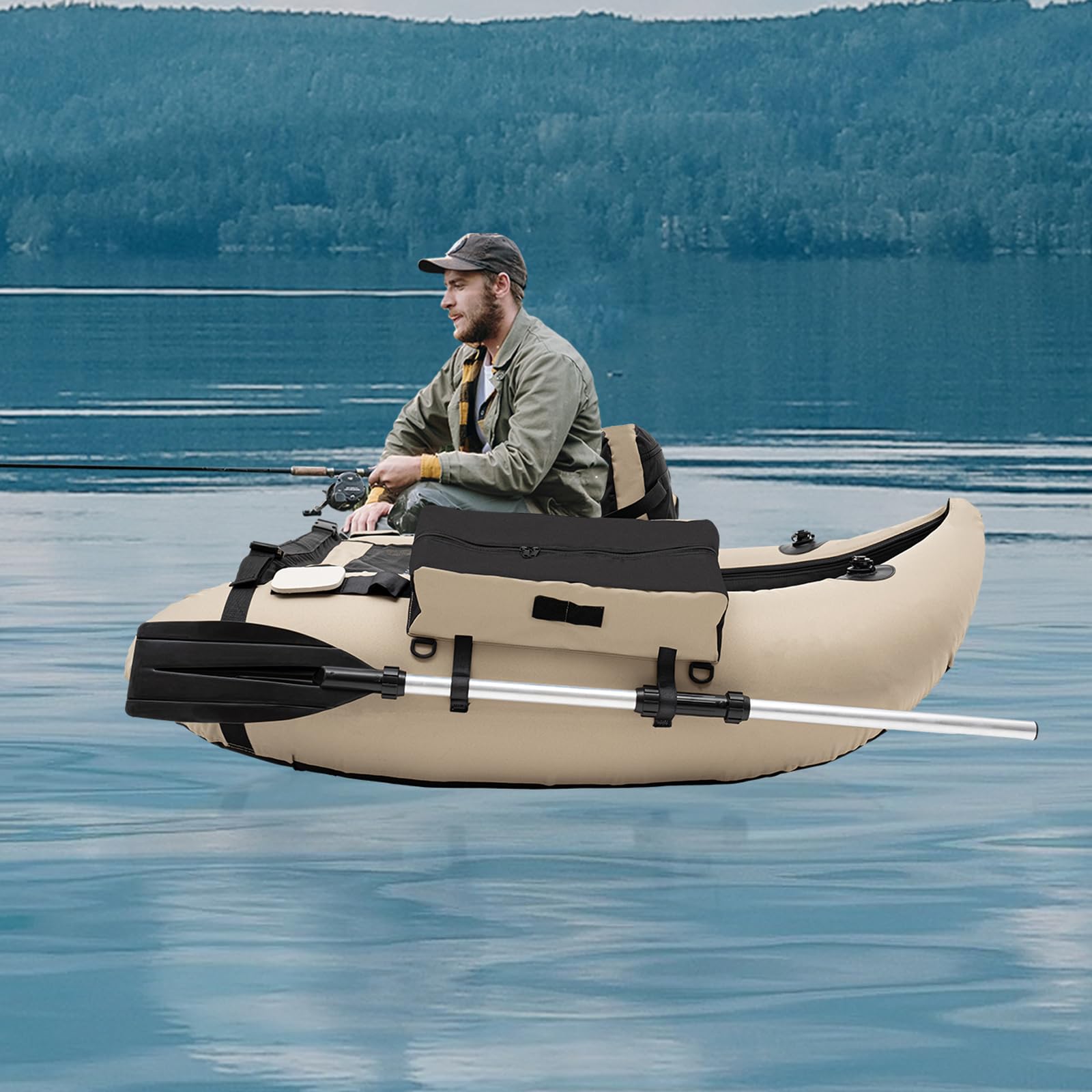 Snapklik.com : Fishing Float Tube Fishing Boat Inflatable Fishing Boat ...
