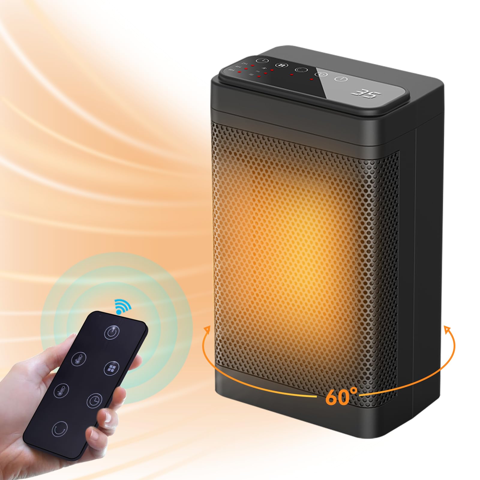 Amazon.com: Moxzuueo Space Heater Portable Electric Heaters for Indoor ...