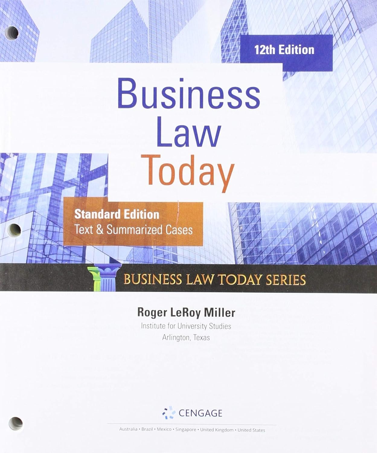 Bundle: Business Law Today, Standard: Text & Summarized Cases, Loose ...