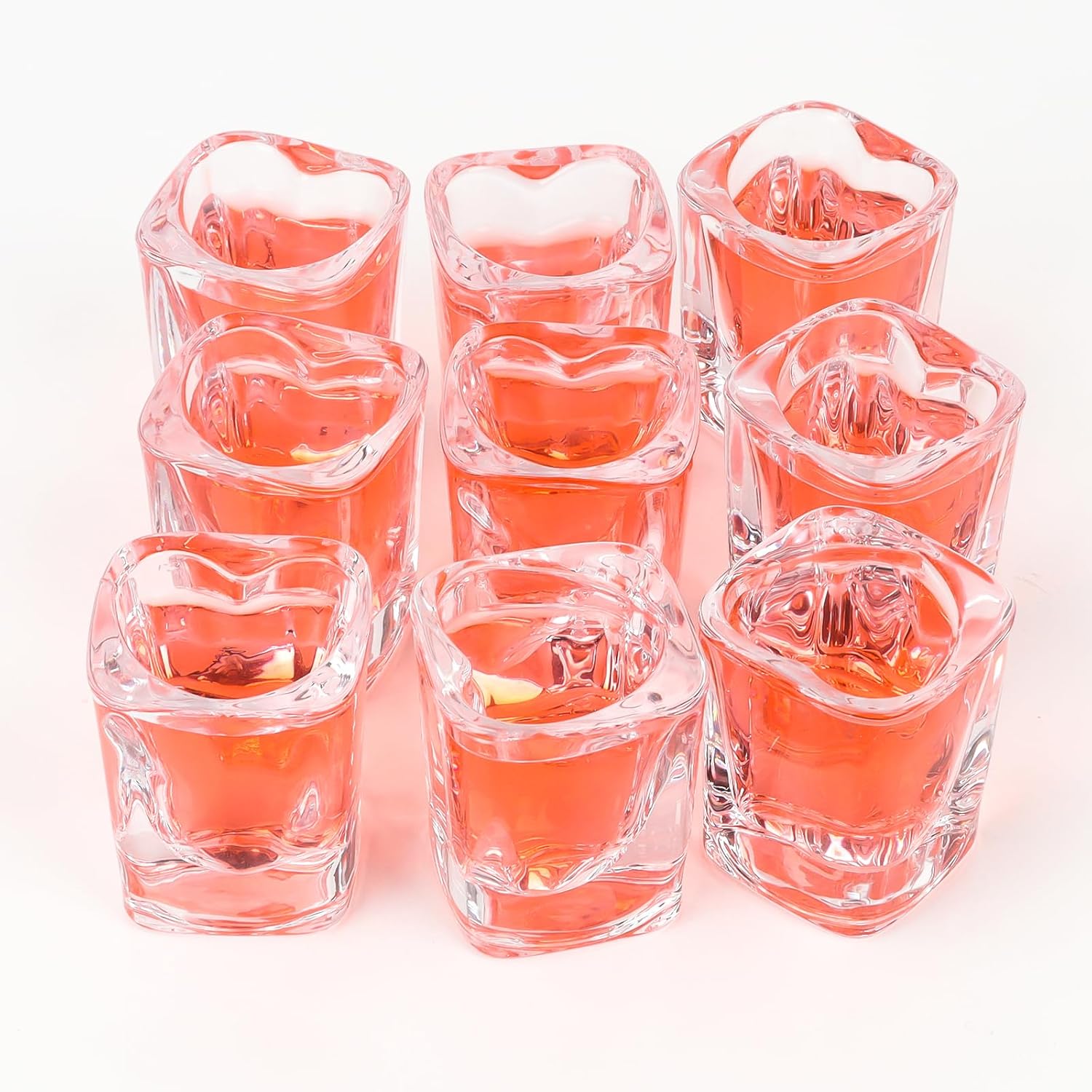 Amazon.com | DHSBTLS 1.5oz 9 Pack Heart Shaped Clear Tequila Shots ...