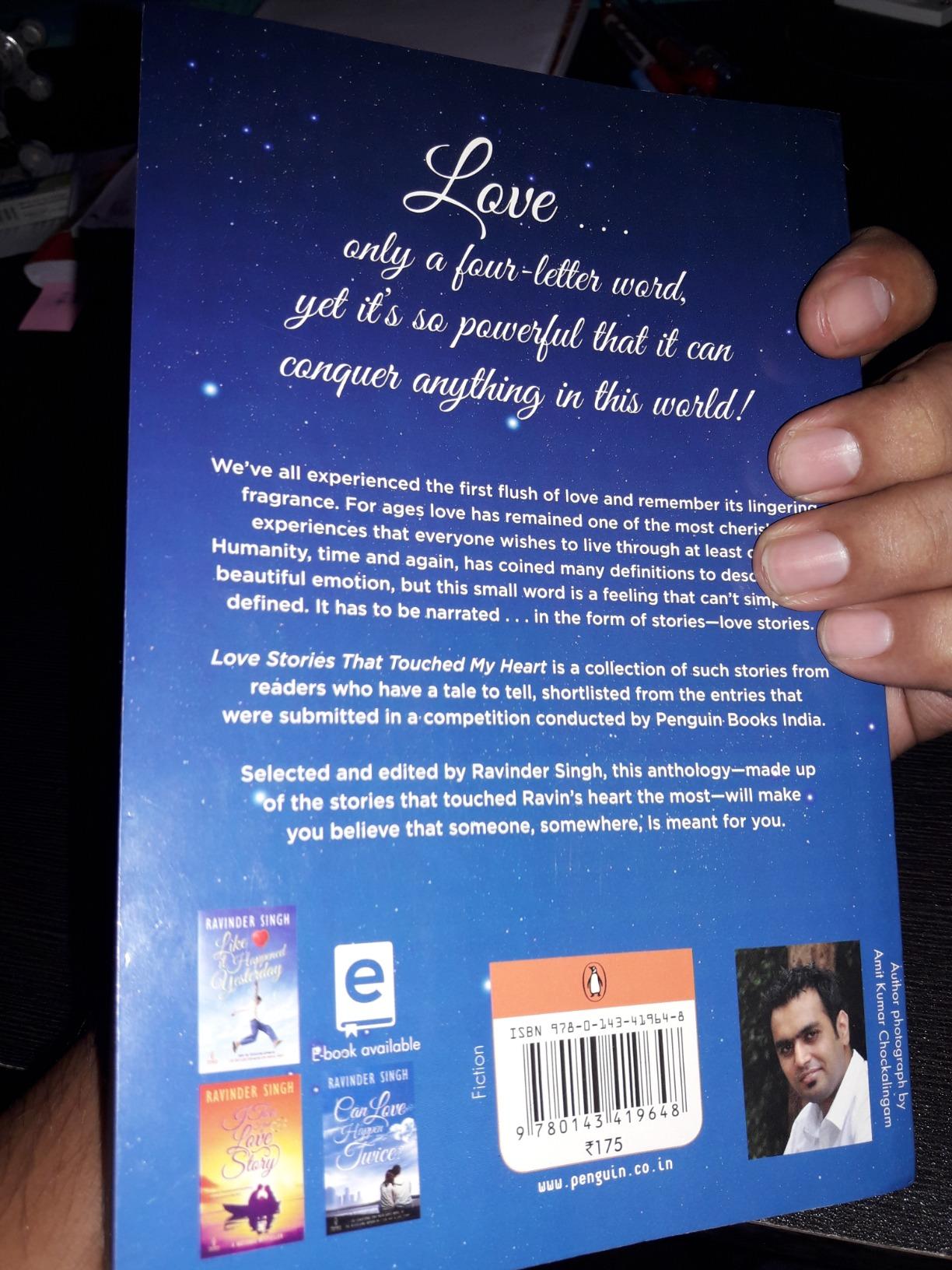 Love Stories that Touched my Heart [Paperback] Ravinder Singh ...