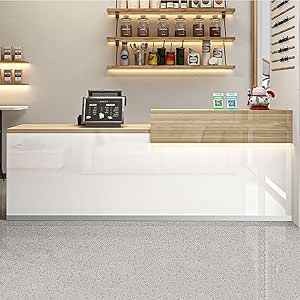 Amazon.co.jp: Reception Counter, Counter Table - Cashier - Bar Eco ...