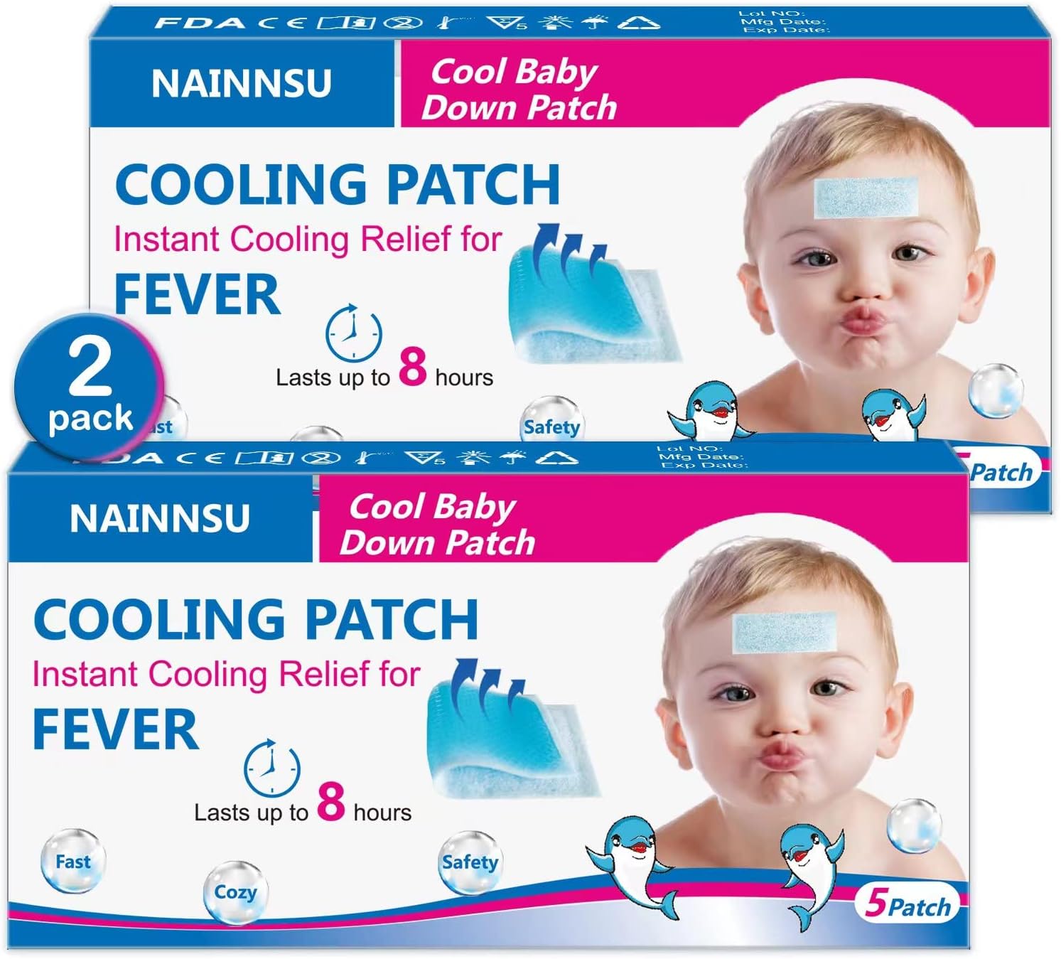 Amazon.com: 10 Sheet NiannSu Kid Fever Patch for Kids Fever Discomfort ...