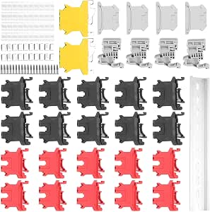 Amazon.com: Soaying DIN Rail Terminal Blocks Kit Terminal+Ground Blocks ...