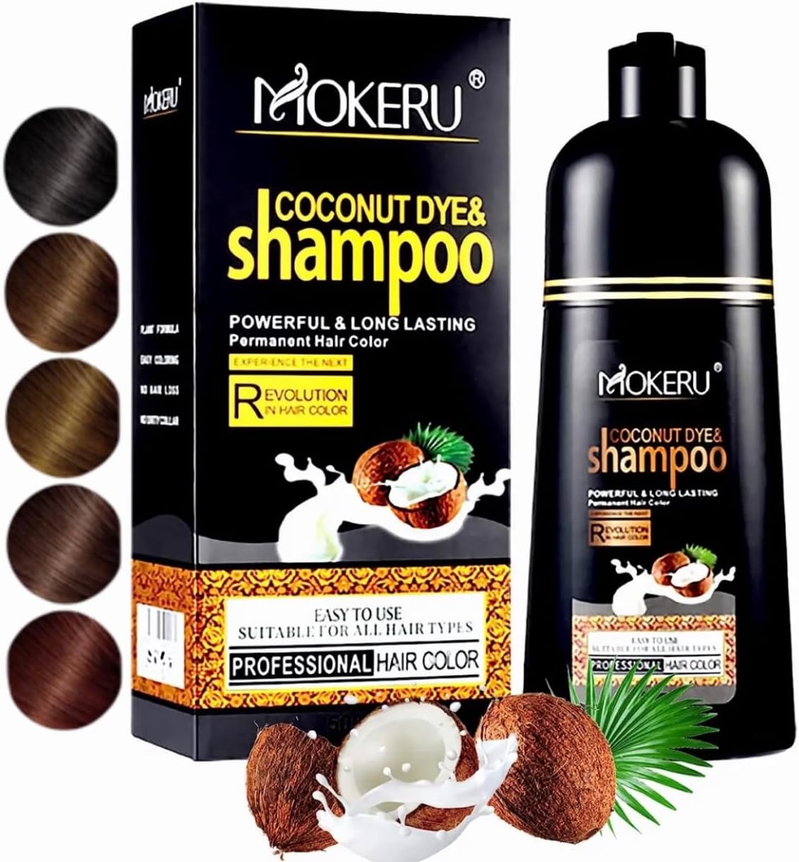 Amazon.com : Generic MOKERU Professional Argan COCONUT Oil Hair Dye ...
