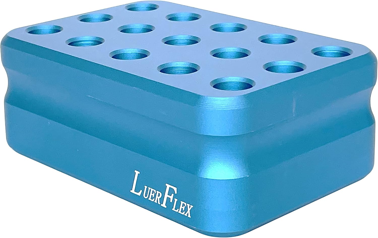 LUERFLEX Aluminum Cooling Block Tube Cool Rack 15 Wells for 1.0ml and 1 ...