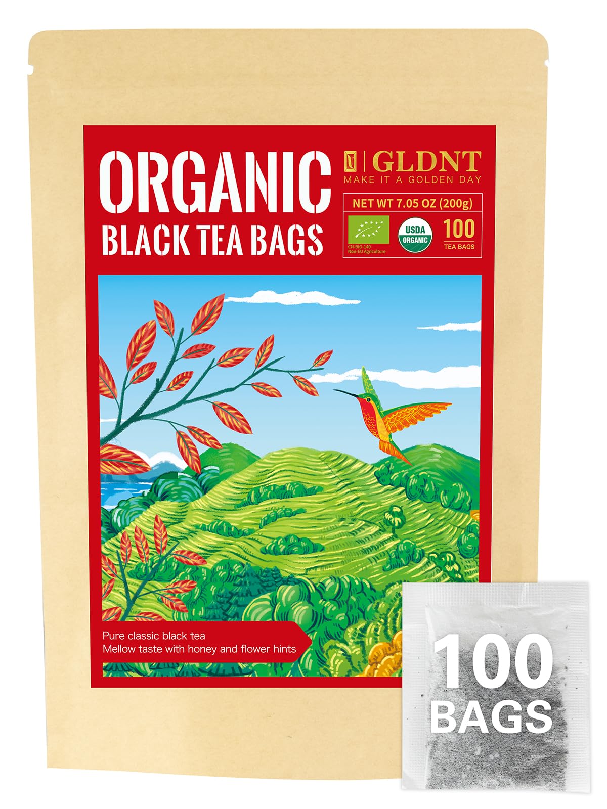 Snapklik.com : Organic Black Tea Bags, Natural Organic Black Tea ...