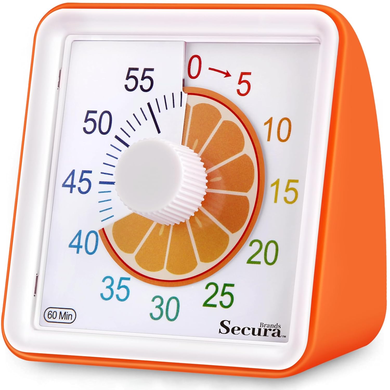Secura Brands 60-Minute Visual Timer, Fruit Timer for Kids, Classroom ...