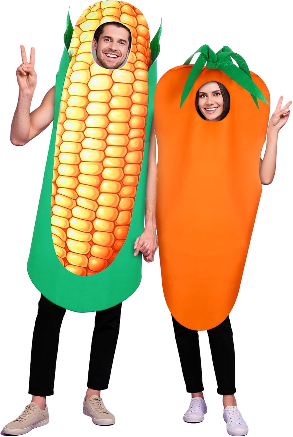 Amazon.com: Shihanee 2 Pcs Halloween Corn Cob Costume and Carrot ...