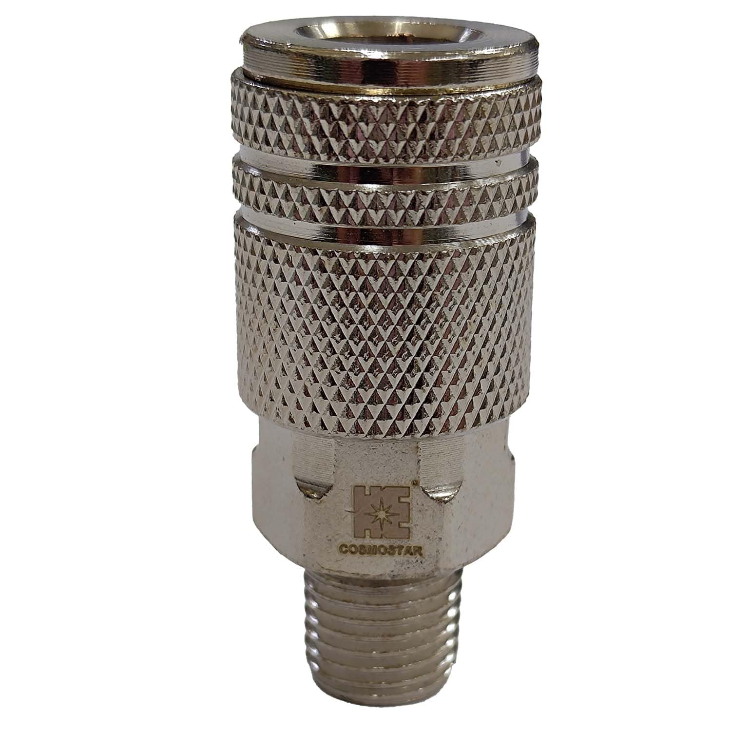 Snapklik.com : COSMOSTAR Industries Steel 1/4" MNPT Air Coupler - 1/4 ...