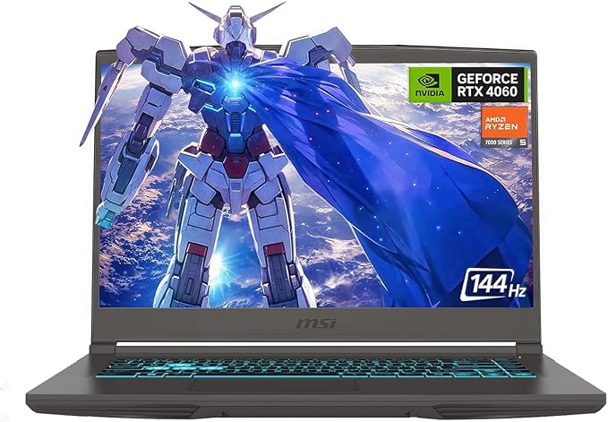 Amazon.com: MSI 15.6" 144Hz FHD Thin Bezel IPS Gaming Laptop, AMD Ryzen ...