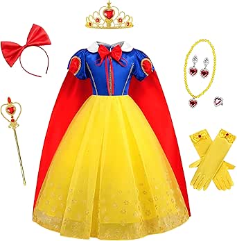 Amazon.com: Dagmar Princess Costume Dress for Girls Princess Dress Up ...