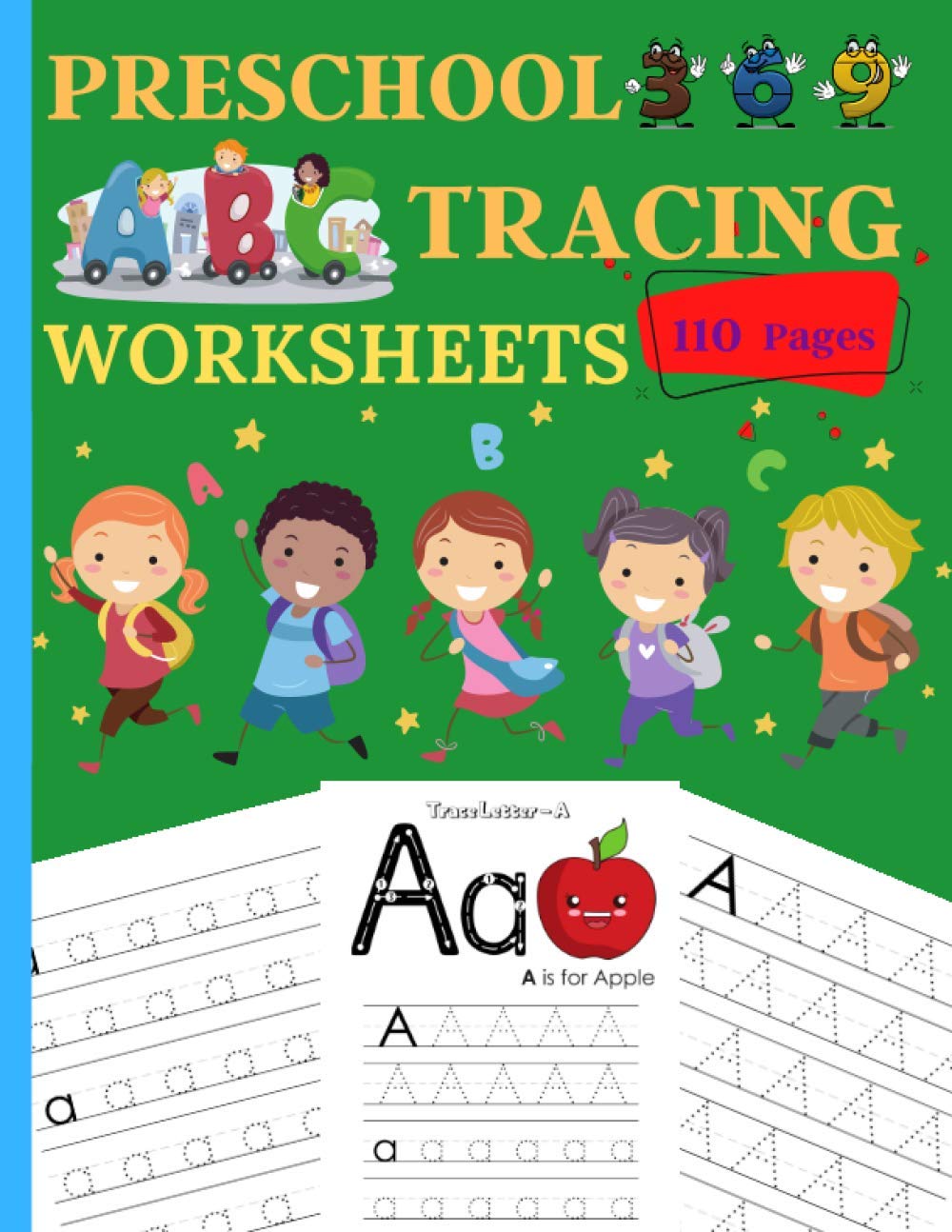 Preschool Tracing Worksheets 110 Simple And Fun Alphabets Numbers ...