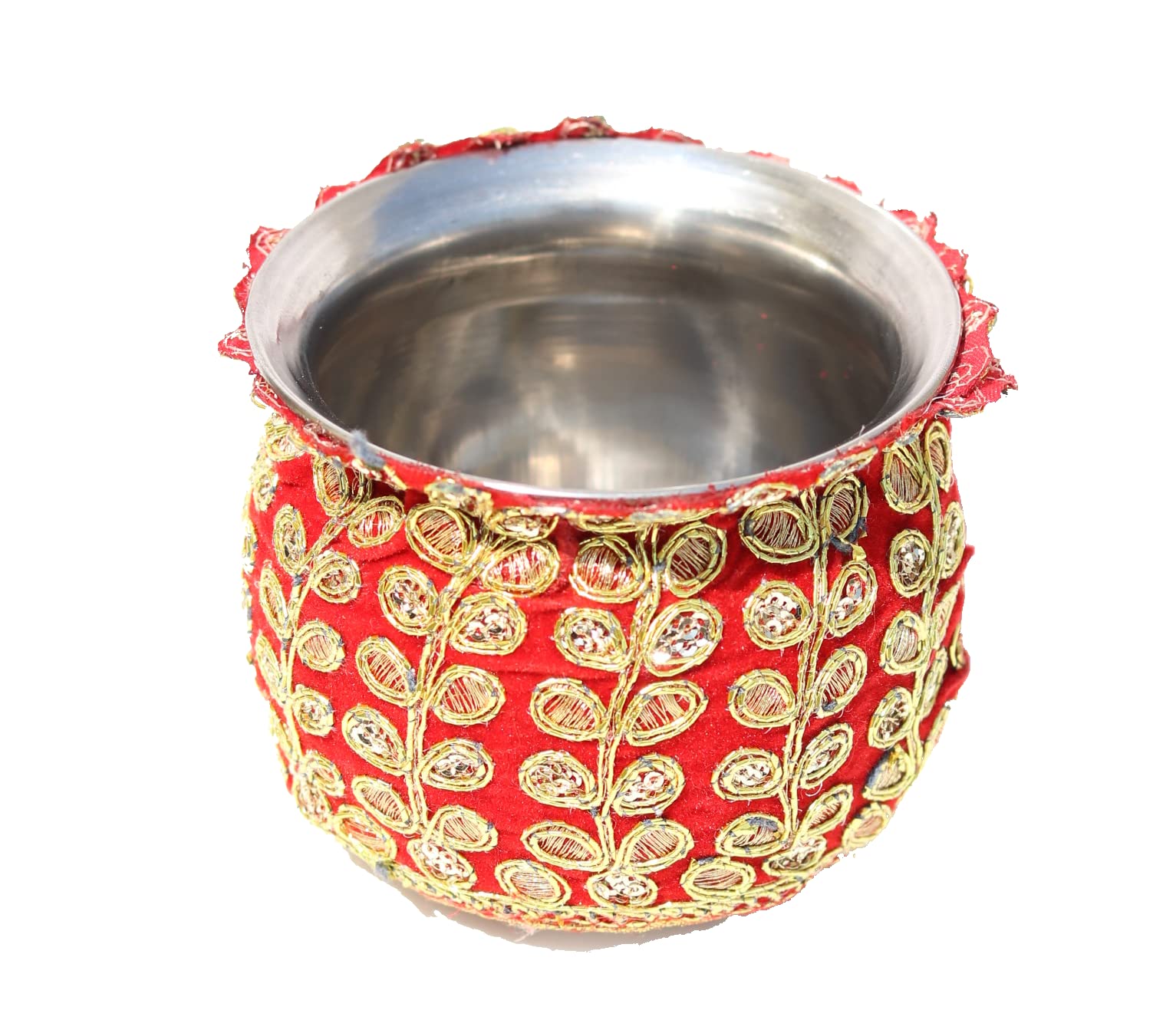 OneStoreIndia Handcrafted Pooja Lota/Steel Kalash/Pooja Kalash/pithalai ...