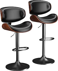 Amazon.com: YaFiti Bar Stools Set of 2, Bar Stools for Kitchen Island ...