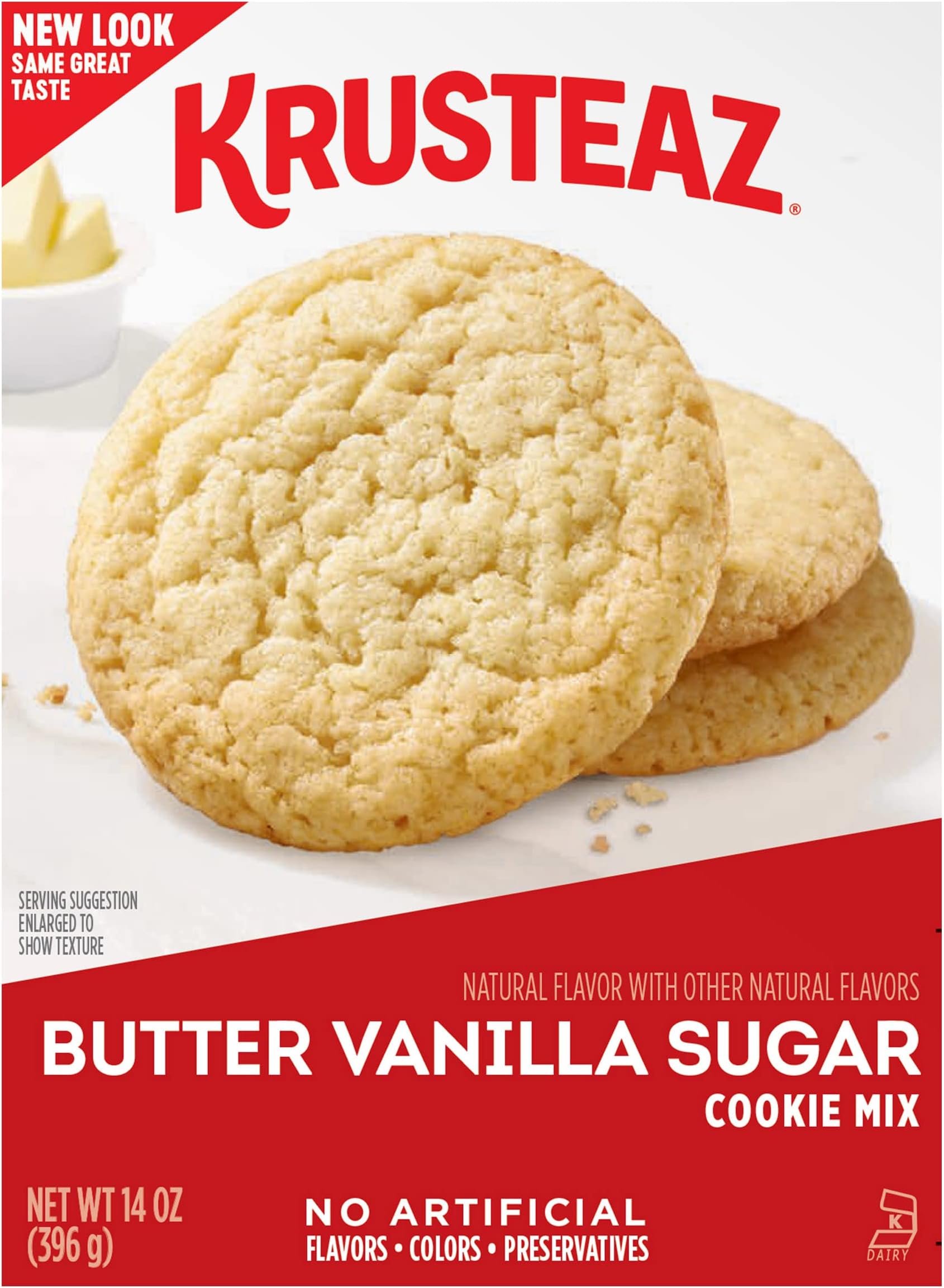 Amazon.com : Krusteaz Cookie Mix, Butter Vanilla Sugar Cookie Mix, 14 ...