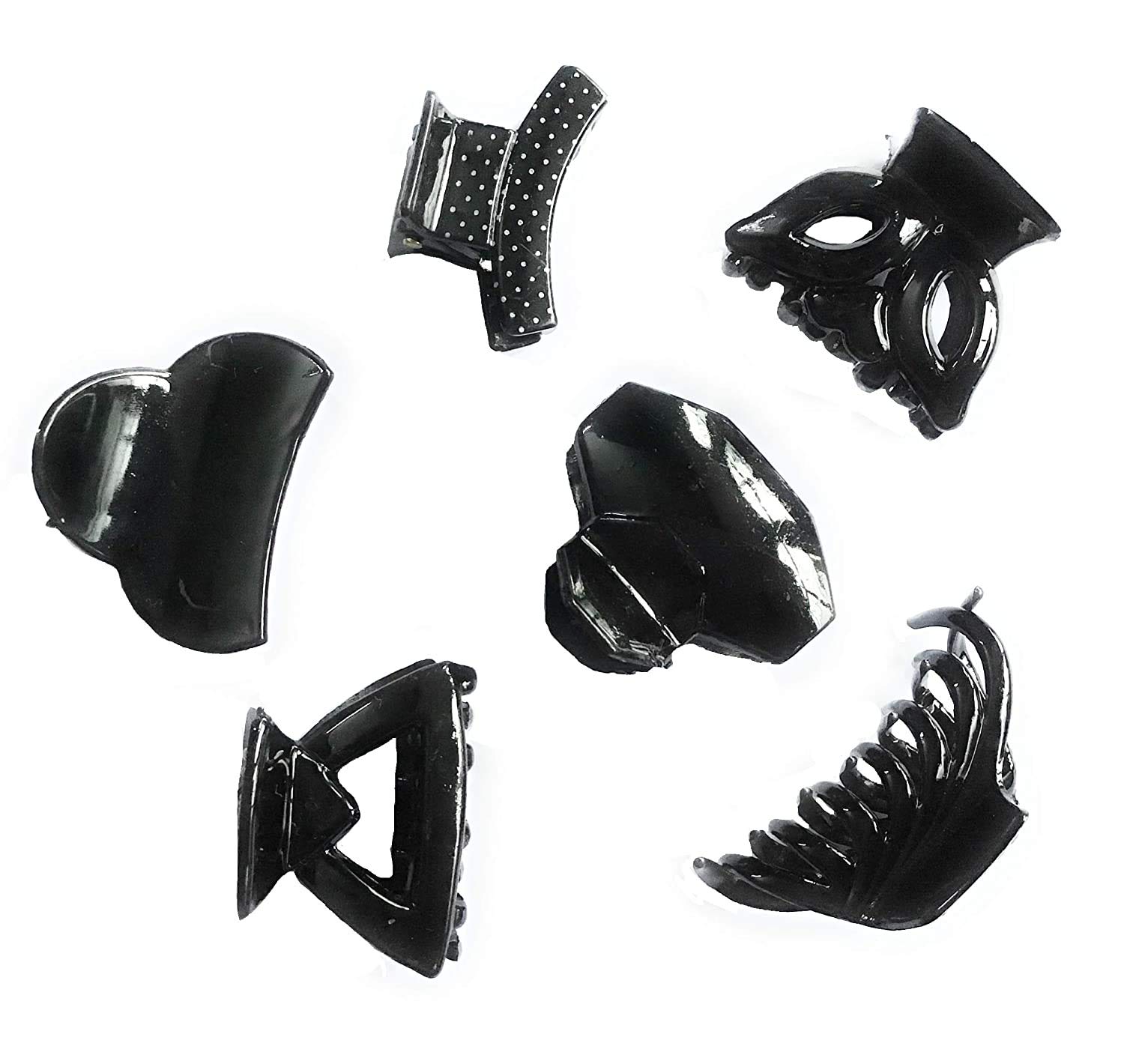 Soham International Medium size Hair Claw/clip/clutcher combo of 6 ...