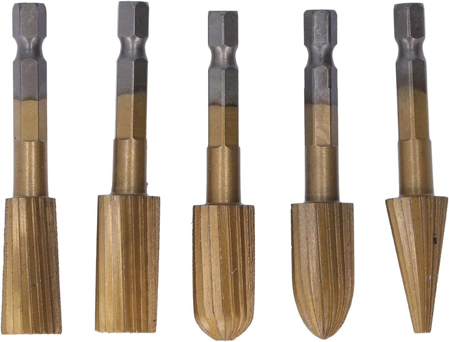 5Pcs Rotary File Cutting Burrs, Hex Shank Double Cut Metal Grinder ...