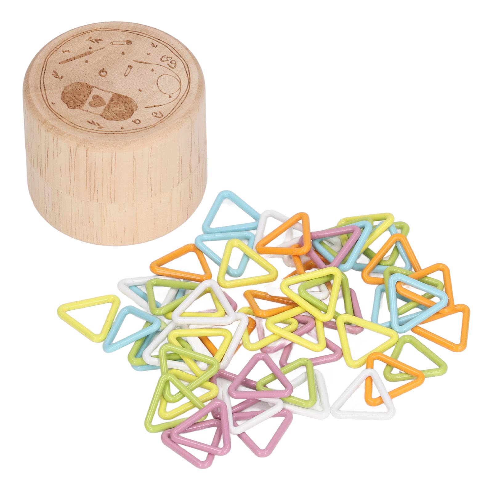 Snapklik.com : Cyrank Triangle Stitch Markers, 60Pcs Metal Stitch ...
